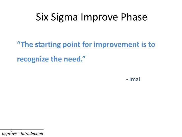 PPT - The DMAIC Lean Six Sigma Project and Team Tools Approach Improve ...