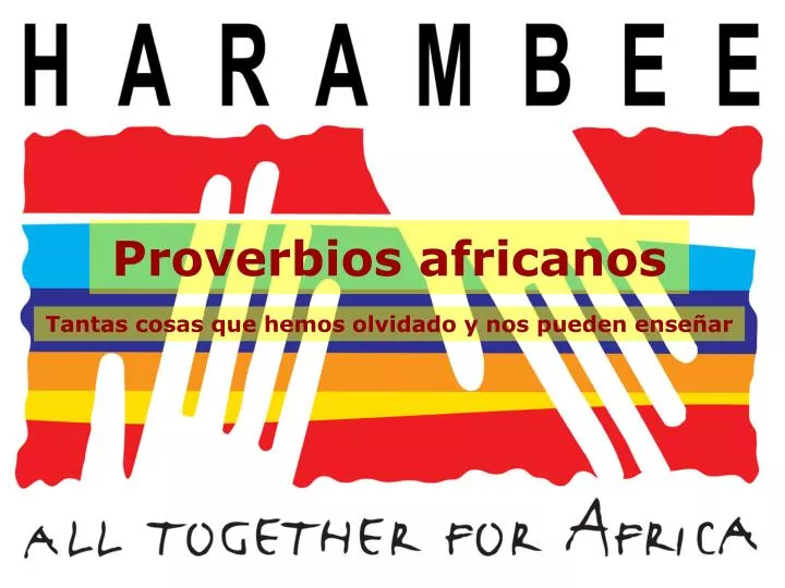 PPT - Proverbios africanos PowerPoint Presentation, free download - ID ...