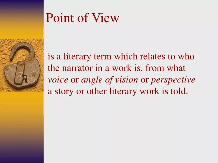 PPT - Point of View PowerPoint Presentation, free download - ID:1405078