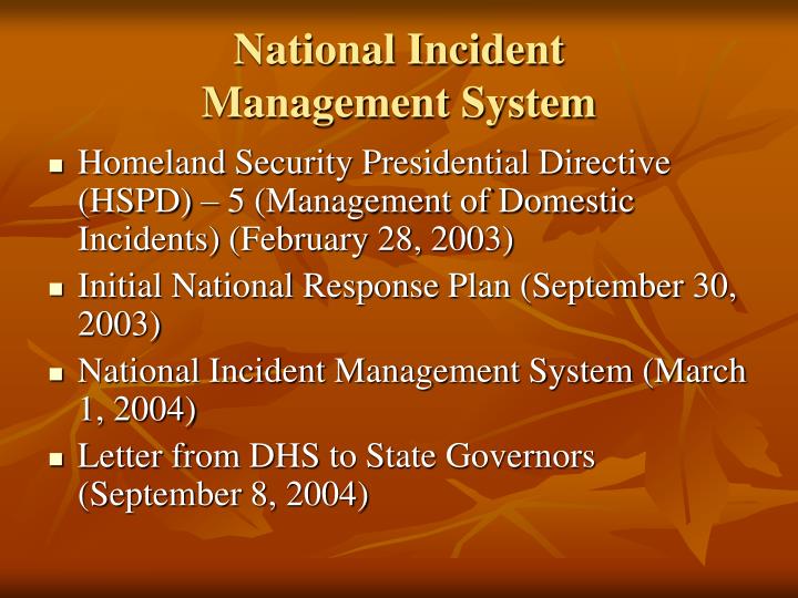 PPT - National Incident Management System PowerPoint Presentation - ID ...