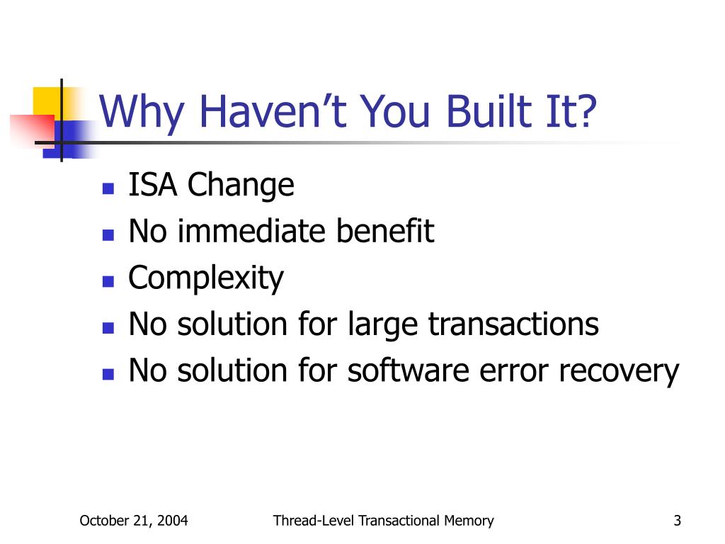 Ppt Thread Level Transactional Memory Decoupling Interface And Implementation Powerpoint