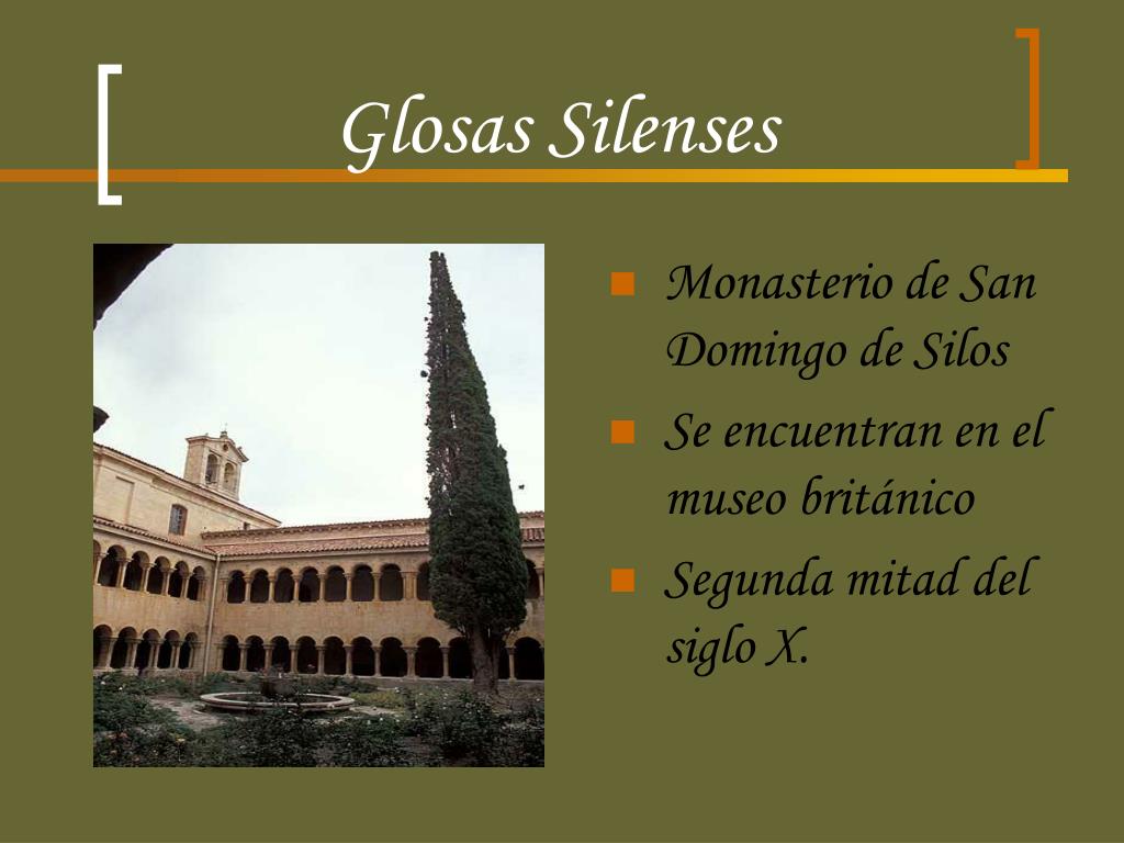 PPT - Glosas Emilianenses y glosas Silenses PowerPoint Presentation ...