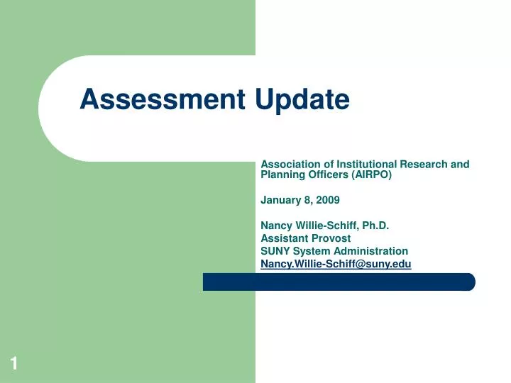 PPT - Assessment Update PowerPoint Presentation, free download - ID:1405493