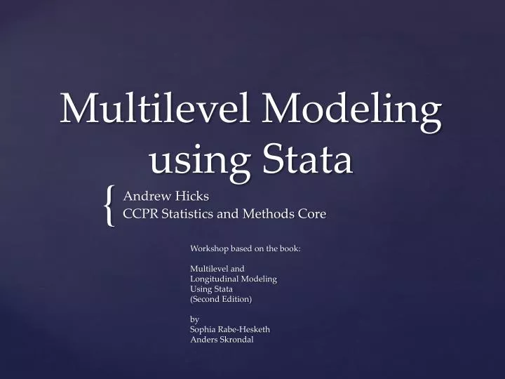 PPT - Multilevel Modeling using Stata PowerPoint Presentation, free ... PPT - Multilevel Modeling using Stata PowerPoint Presentation, free ...
