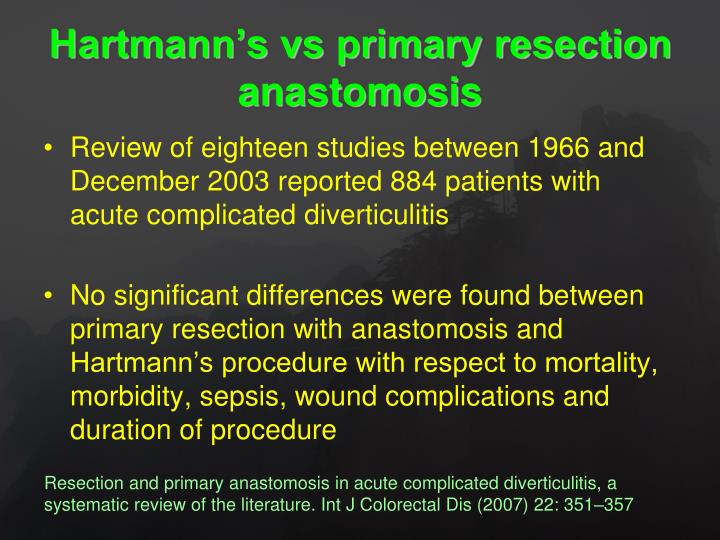 PPT - Management of Colonic Diverticulitis PowerPoint Presentation - ID ...