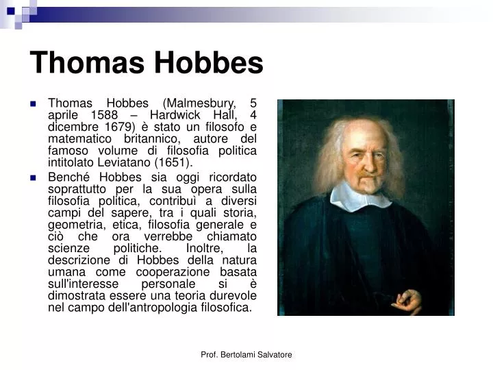PPT - Thomas Hobbes PowerPoint Presentation, free download - ID:1406185