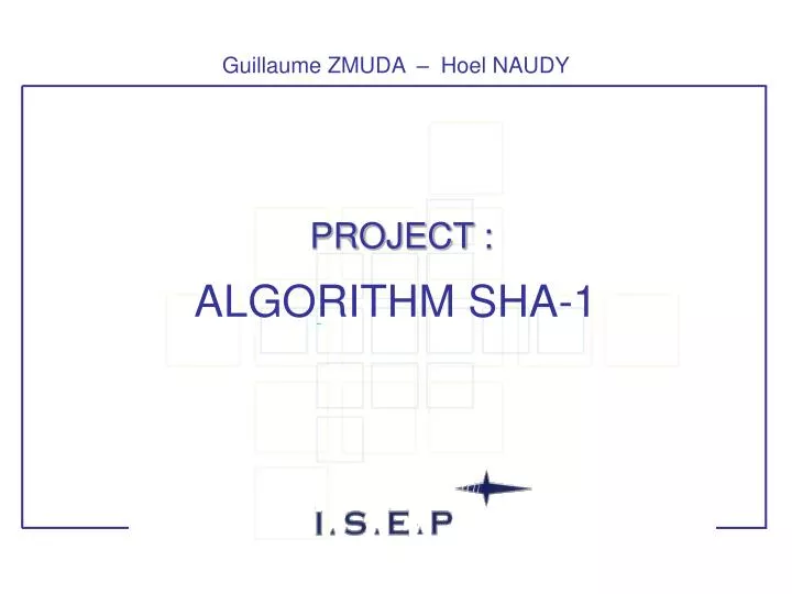 Ppt Project Algorithm Sha 1 Powerpoint Presentation Free Download