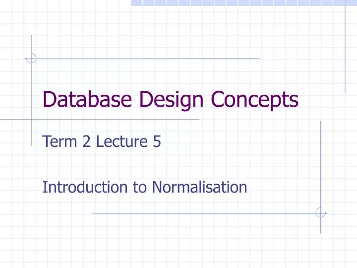 PPT - Database Design Concepts PowerPoint Presentation, free download ...