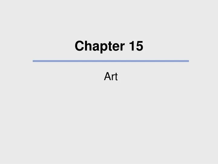PPT - Chapter 15 PowerPoint Presentation, free download - ID:140644