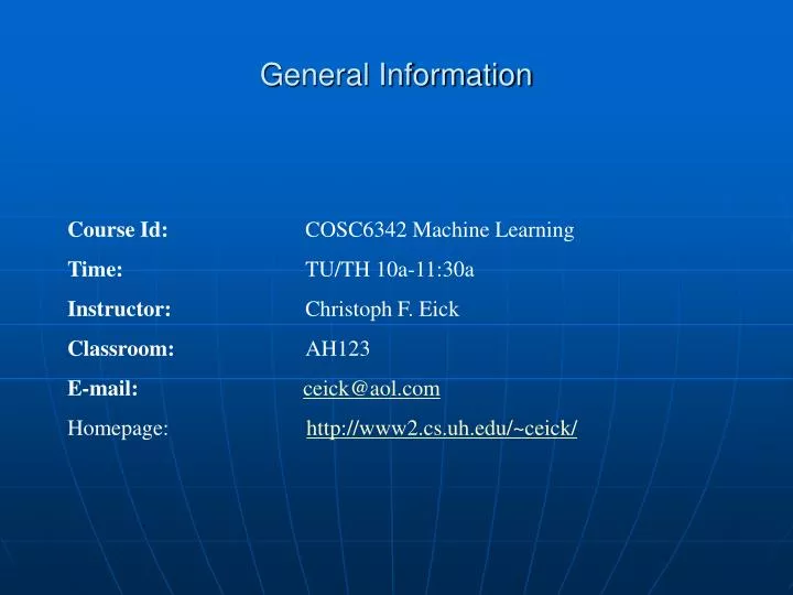 PPT - General Information PowerPoint Presentation, free download - ID ...