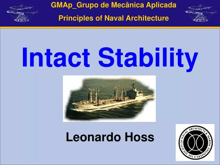 PPT - Intact Stability PowerPoint Presentation, free download - ID:1406844