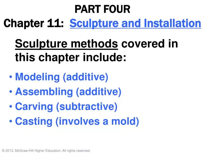 PPT - PART FOUR Chapter 11: Sculpture and Installation PowerPoint Presentation - ID:1407709