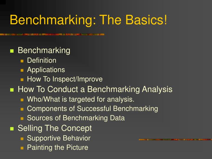 PPT - BENCHMARKING PowerPoint Presentation - ID:140834