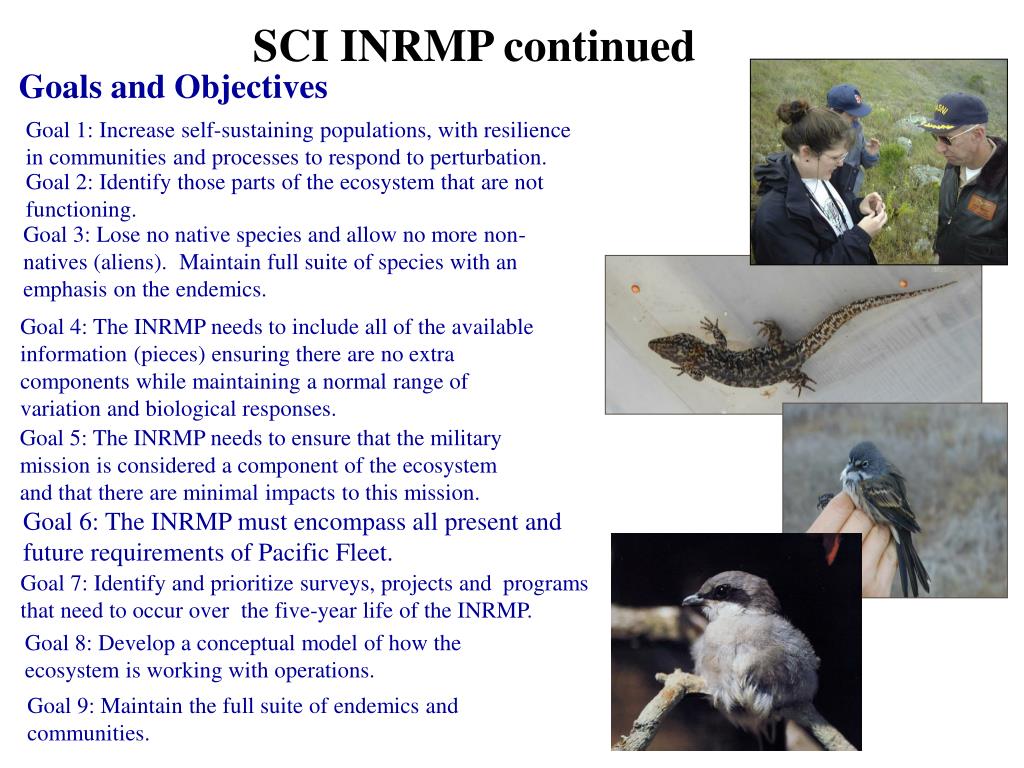 PPT - Integrated Natural Resources Management Plan Development on Navy ...