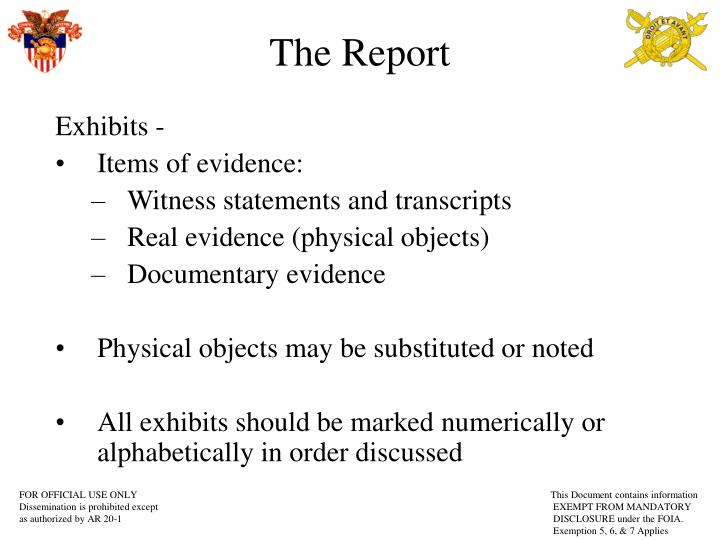 PPT - AR 15-6 Investigating Officer’s Course PowerPoint Presentation ...
