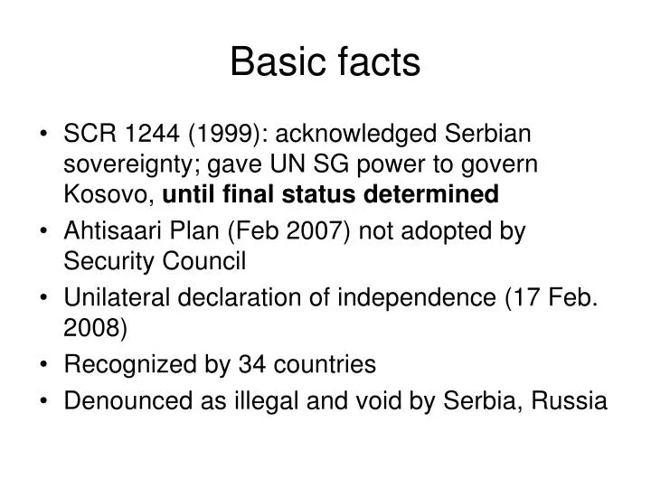 PPT Basic Facts PowerPoint Presentation Free Download ID 140977