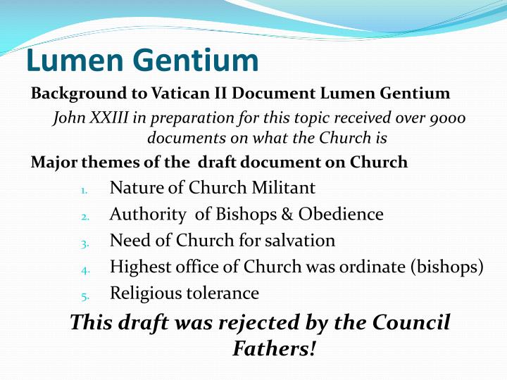 PPT - Lumen Gentium PowerPoint Presentation - ID:1410005