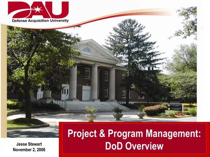 PPT - Project & Program Management: DoD Overview PowerPoint ...