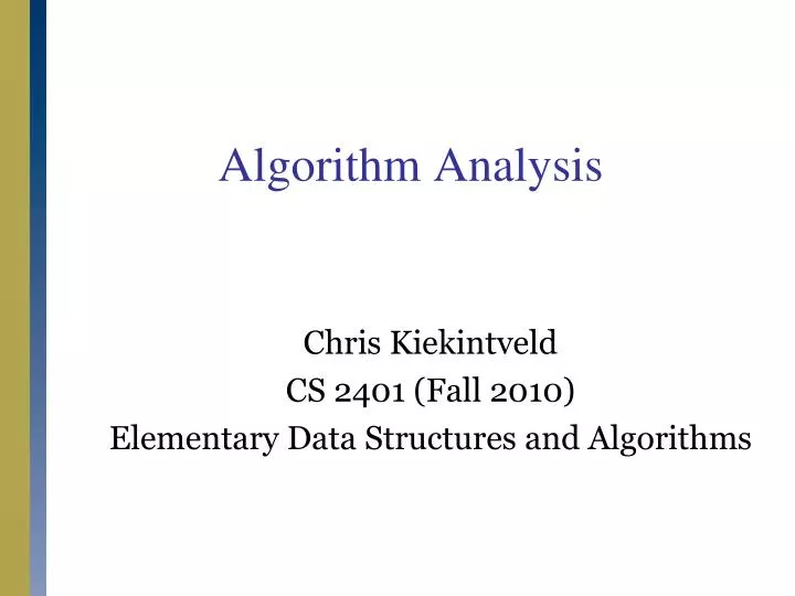 Ppt Algorithm Analysis Powerpoint Presentation Free Download Id 1410198