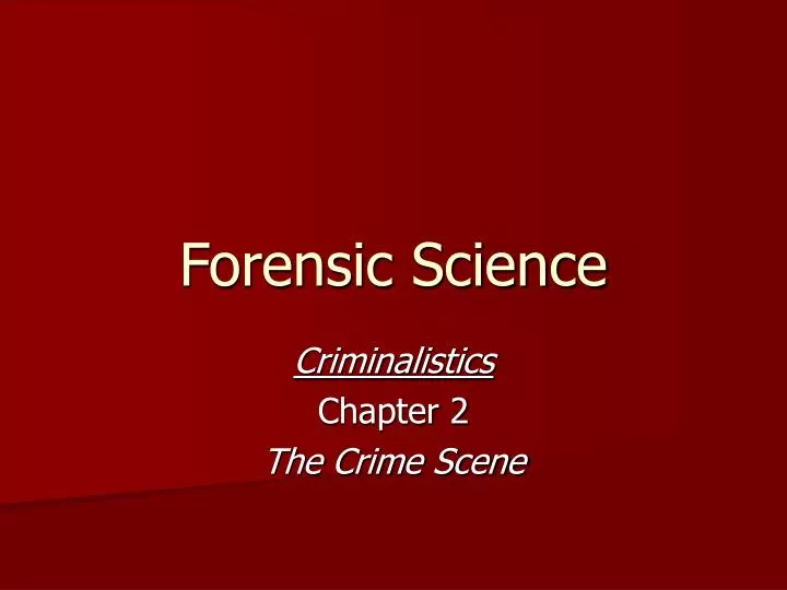 PPT - Forensic Science PowerPoint Presentation, free download - ID:1410601