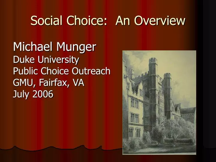 PPT - Social Choice: An Overview PowerPoint Presentation, free download ...
