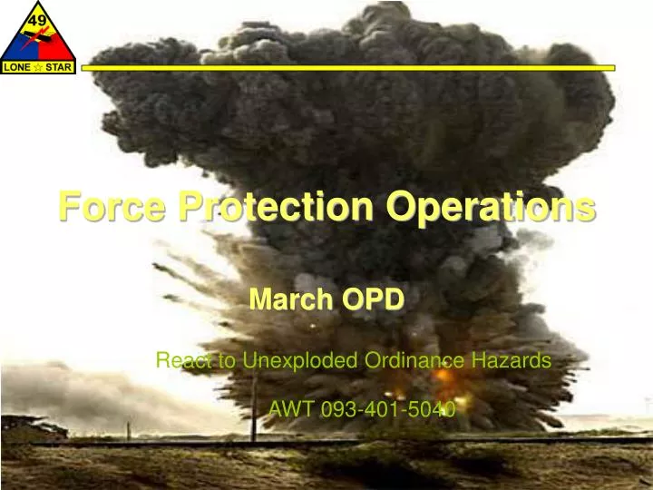 PPT - Force Protection Operations PowerPoint Presentation, free ...