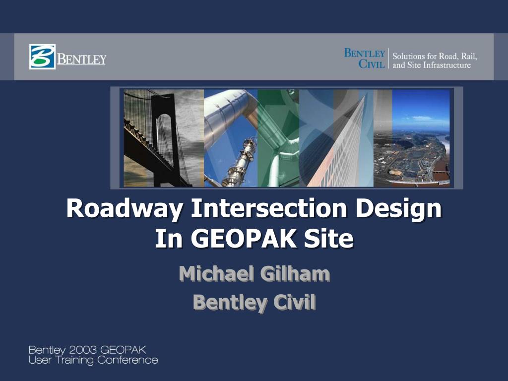 PPT - Roadway Intersection Design In GEOPAK Site PowerPoint ...