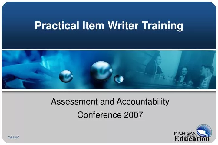 PPT - Practical Item Writer Training PowerPoint Presentation, free ...