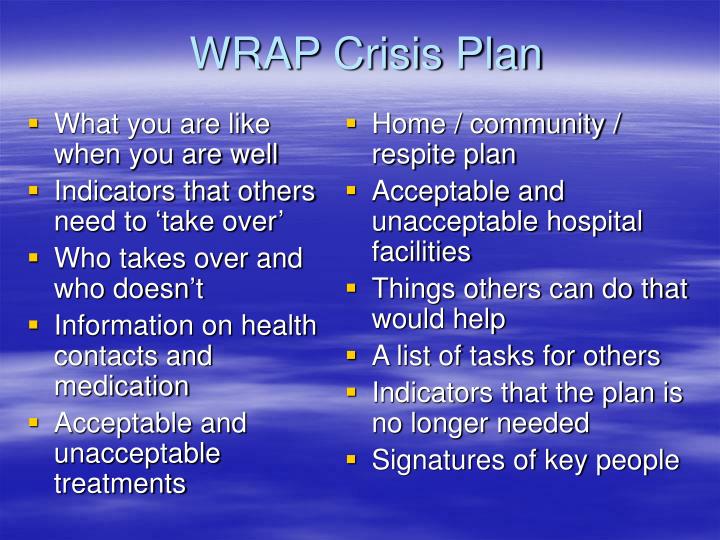 PPT - Recovery, Self Management and WRAP PowerPoint Presentation - ID ...