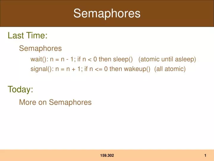 PPT - Semaphores PowerPoint Presentation, free download - ID:1411730 PPT - Semaphores PowerPoint Presentation, free download - ID:1411730