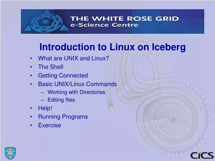 PPT - Introduction to Linux on Iceberg PowerPoint Presentation, free ...