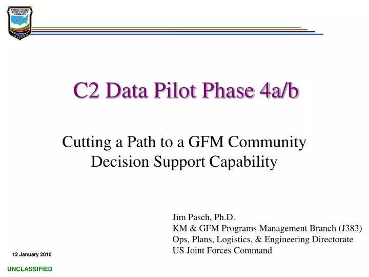 PPT - C2 Data Pilot Phase 4a/b PowerPoint Presentation, free download ...