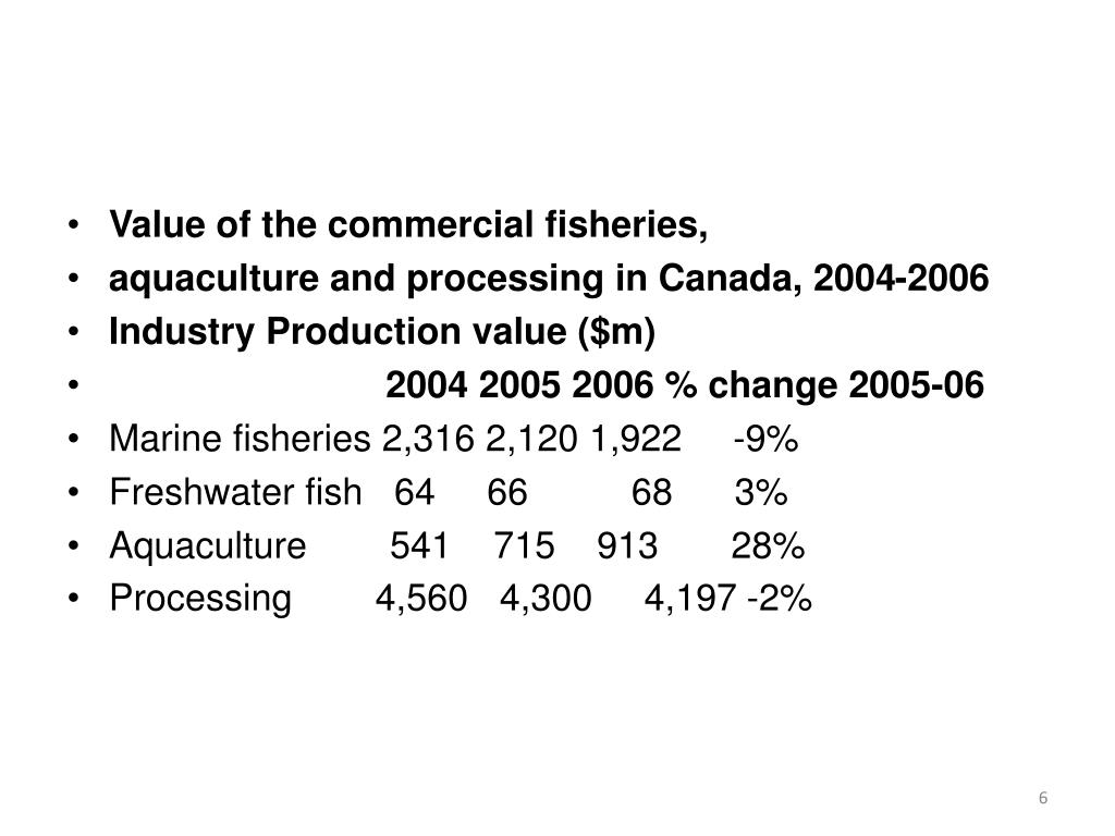 PPT - Canadian Fisheries Daniel V. Gordon Department of Economics ...