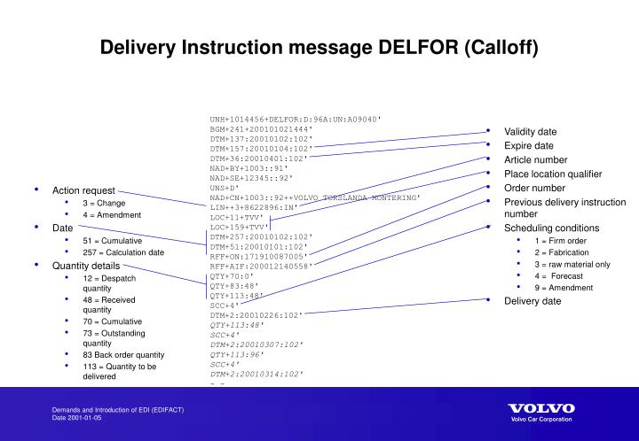 PPT - Volvo Cars EDI Demands PowerPoint Presentation - ID:1412886