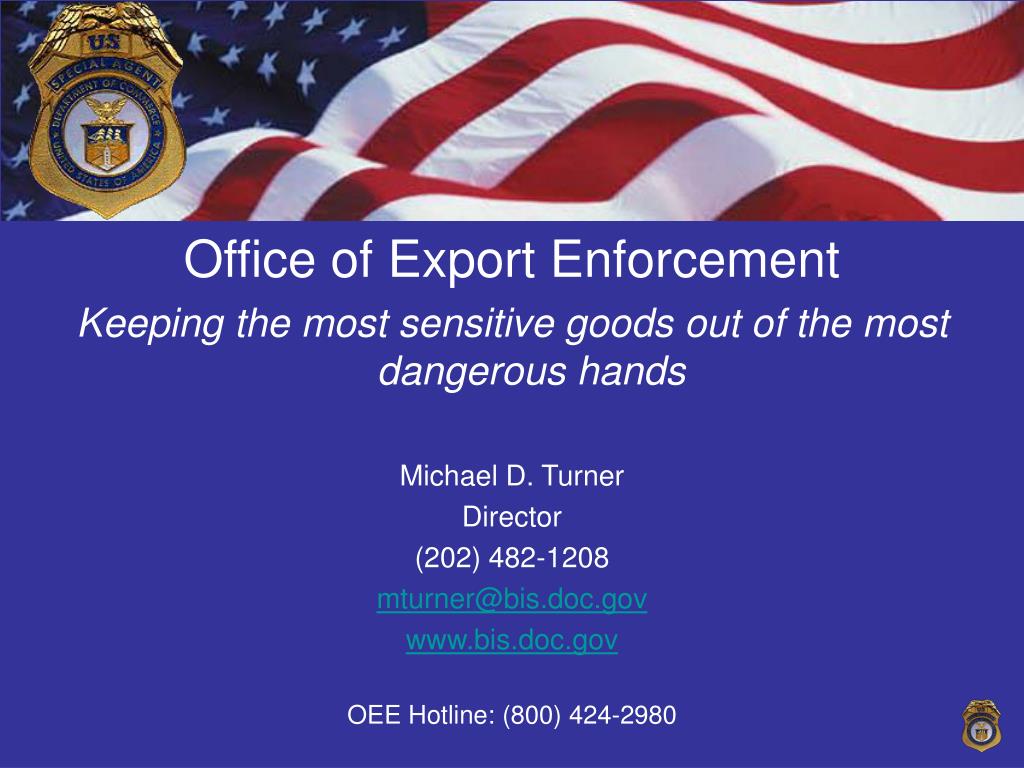 PPT - Deemed Exports : Compliance and Enforcement Export Control ...