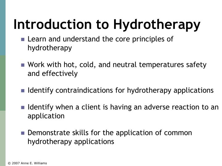 PPT - Hydrotherapy PowerPoint Presentation - ID:1414180