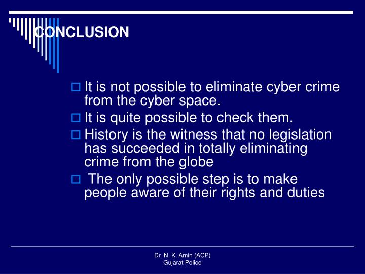 PPT - DETECTION AND PROTECTION OF CYBER CRIME PowerPoint Presentation ...