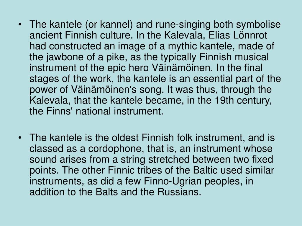 PPT - The Kantele – Finland's national instrument PowerPoint ...