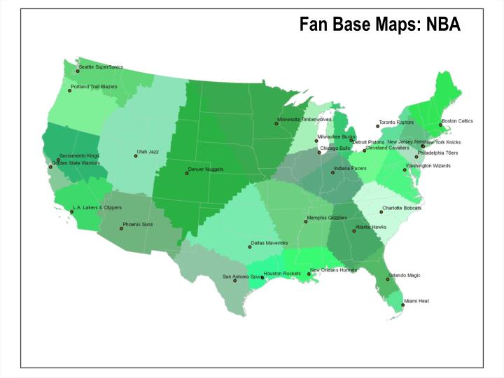 PPT - GIS Assistance in Choosing Locations for New Sports Teams ...