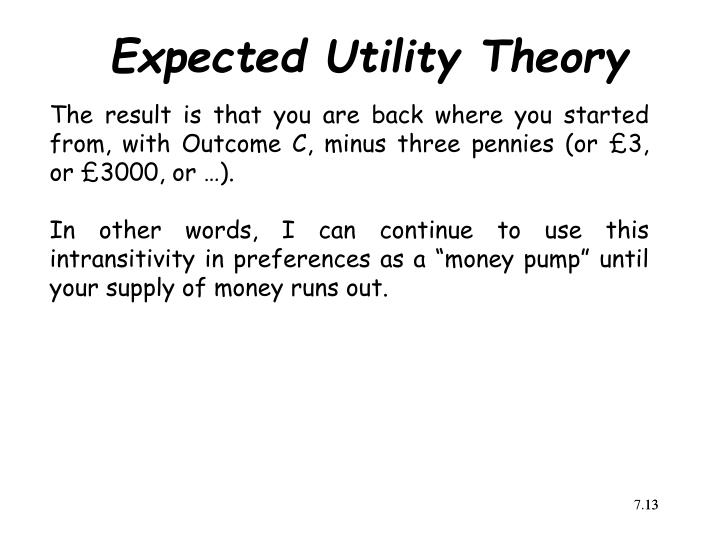 PPT - Expected Utility Theory PowerPoint Presentation - ID:1417450