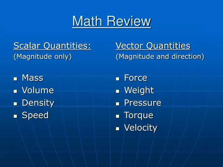 PPT - Math Review PowerPoint Presentation, free download - ID:141794