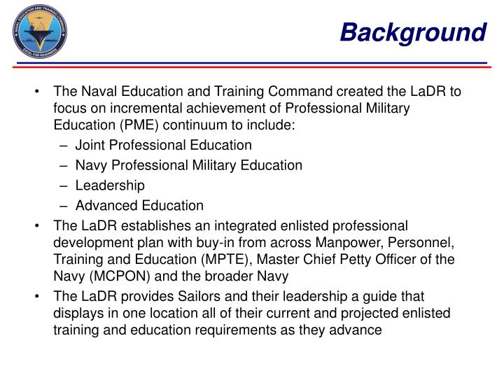 PPT - Learning & Development Roadmap (LaDR) for Enlisted Sailors ...
