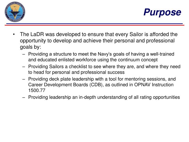 PPT - Learning & Development Roadmap (LaDR) for Enlisted Sailors ...