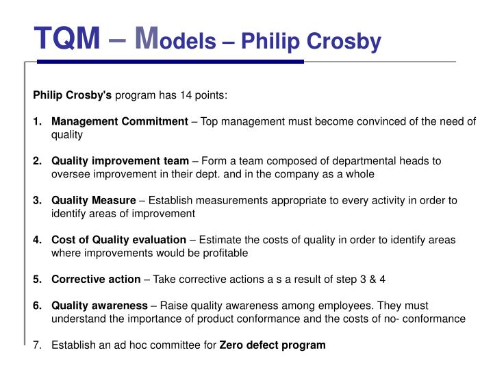 PPT - Introduction To “Total Quality Management” - TQM PowerPoint ...