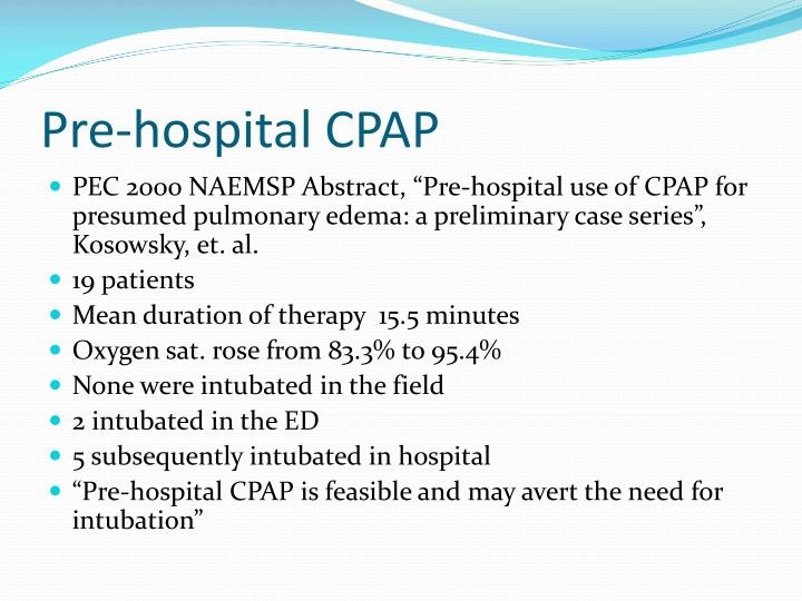 PPT - Pre-Hospital CPAP What EMS should know PowerPoint Presentation ...