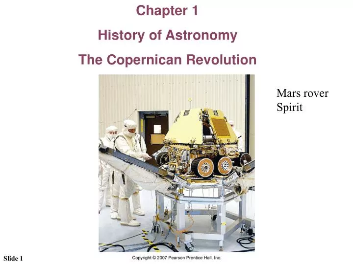PPT - Chapter 1 History of Astronomy The Copernican Revolution ...