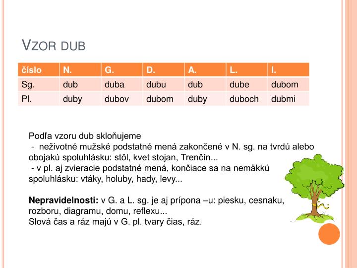 PPT - Podstatné mená PowerPoint Presentation - ID:1422046