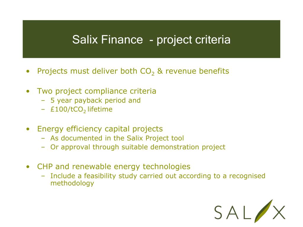 PPT - Salix Finance - Funding energy saving projects in Scotland’s ...