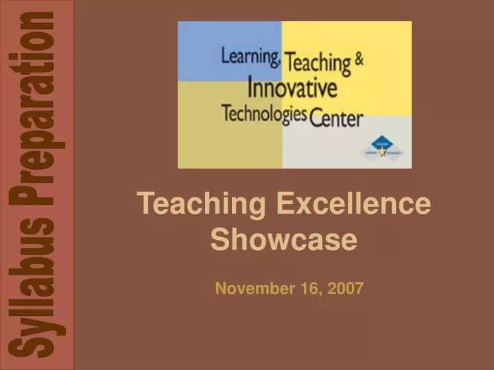 PPT - Teaching Excellence Showcase PowerPoint Presentation, free ...