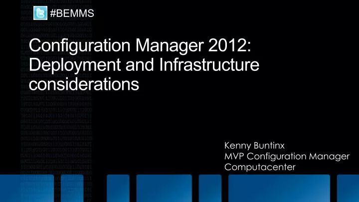 PPT - Configuration Manager 2012: Deployment and Infrastructure ...